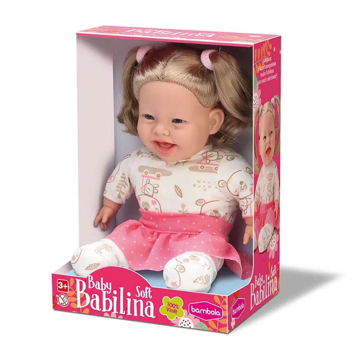 Casa da Educação - Boneca Baby Babilina Soft Com Cabelo - Bambola - 798