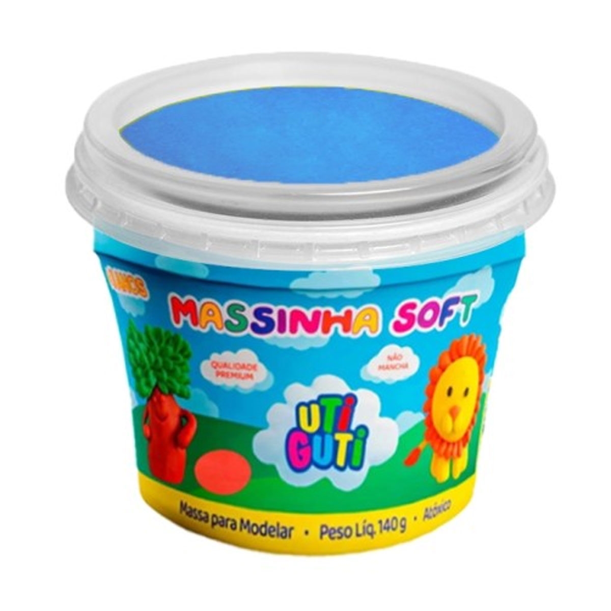 Casa da Educação - Massinha Uti Guti Pote Azul Claro 140g - Uti Guti - 1029 Casa da Educação - Massinha Uti Guti Pote Azul Claro 140g - Uti Guti - 1029