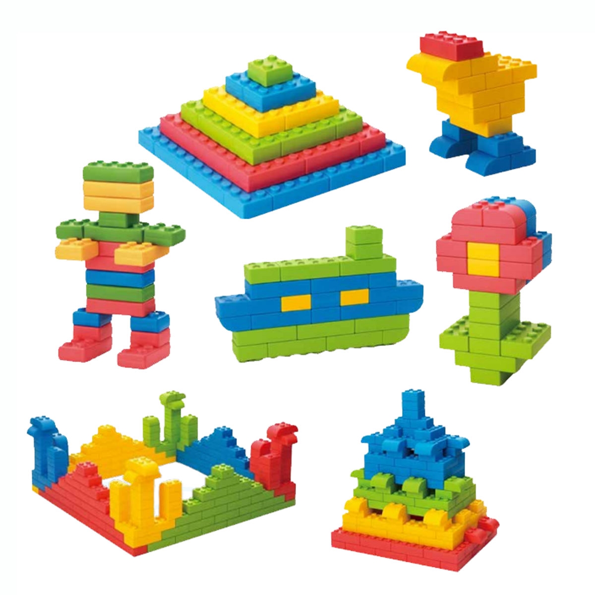 Casa da Educação - Kit Super Mega Big Blocks Com 14 Peças Educka Maker ...