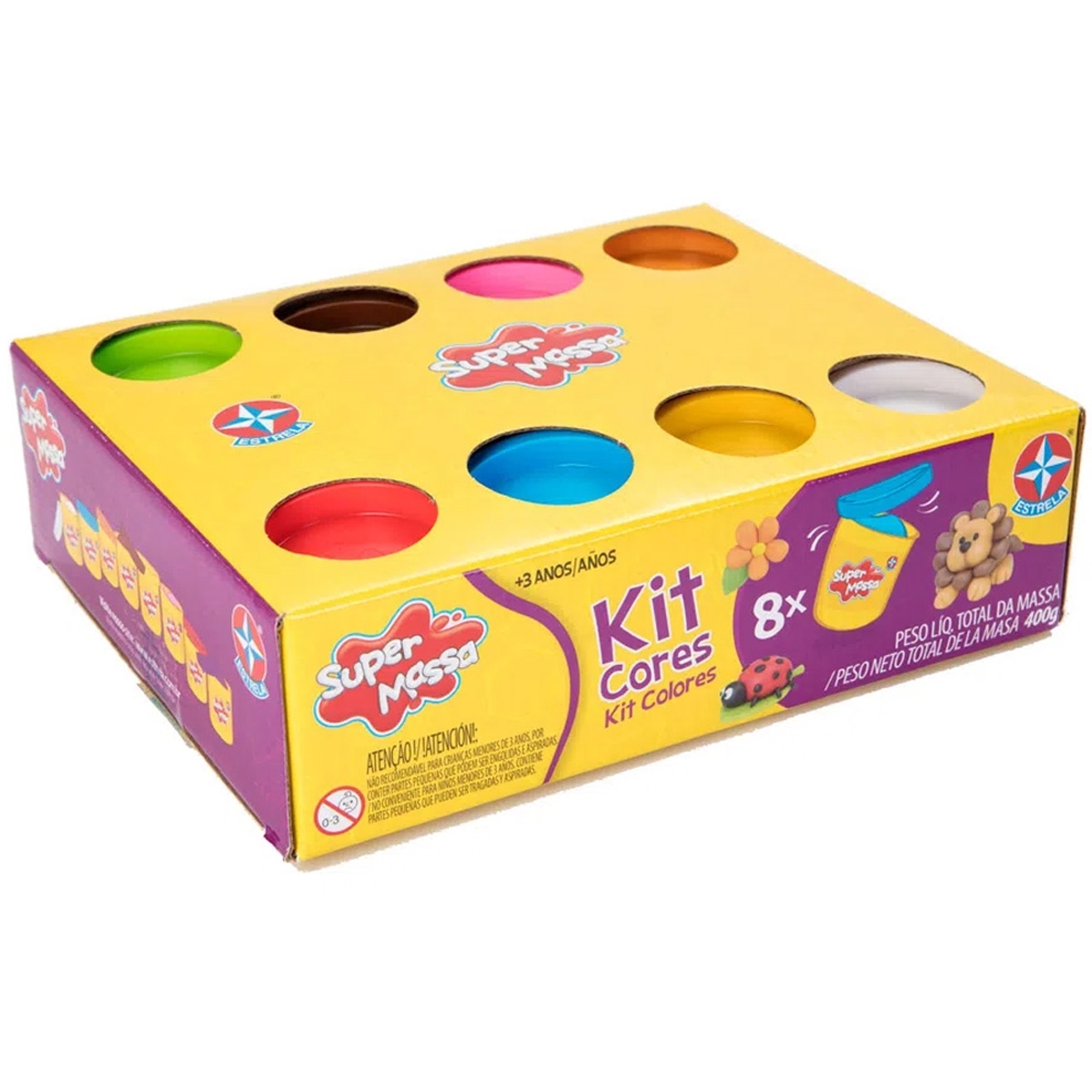 Super Massa - Kit 8 Potes - Estrela