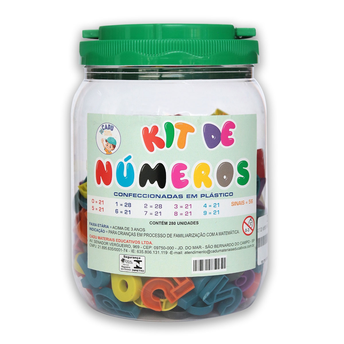 Compre o Kit números de brinquedo na Casa da Educação