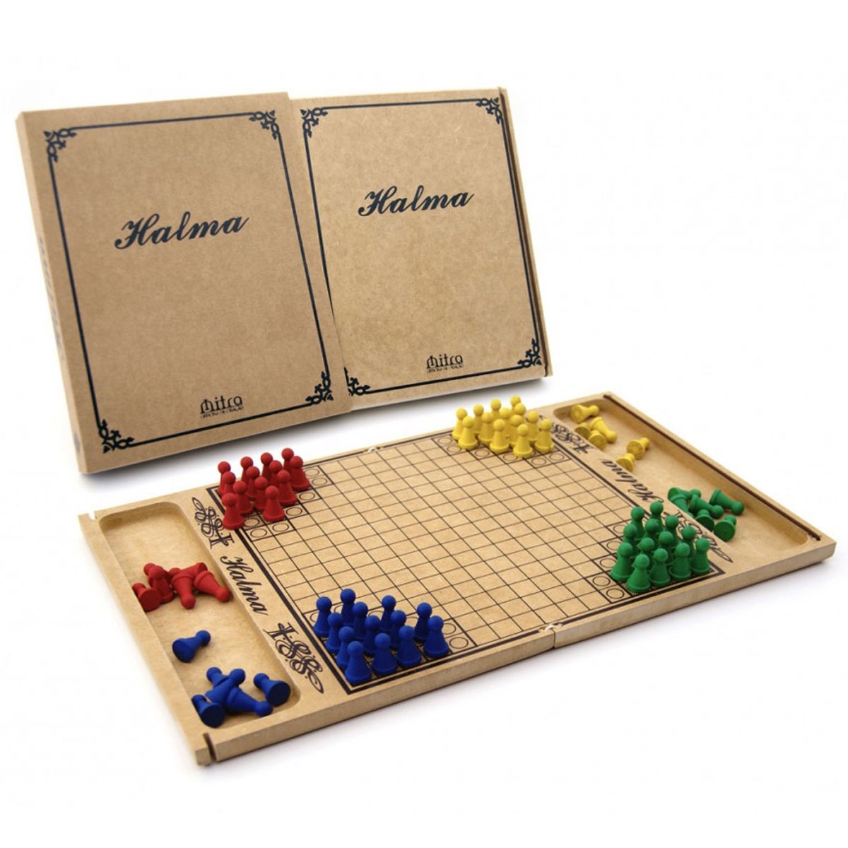 Jogo Halma em Madeira - Mitra